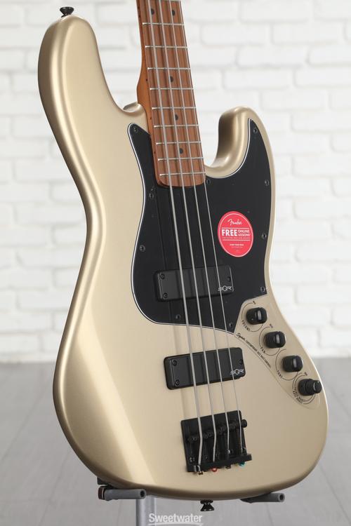 Squier Contemporary Active Jazz Bass HH - Shoreline Gold | Sweetwater
