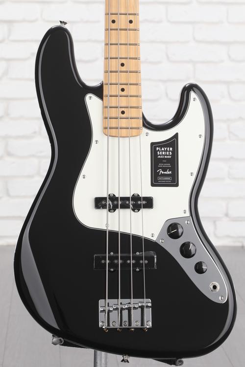 Fender Player Jazz Bass - Black with Maple Fingerboard | Sweetwater