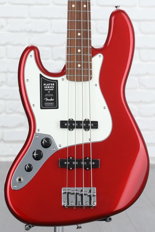 Fender Player Left-handed Jazz Bass - 3-tone Sunburst with Pau Ferro ...