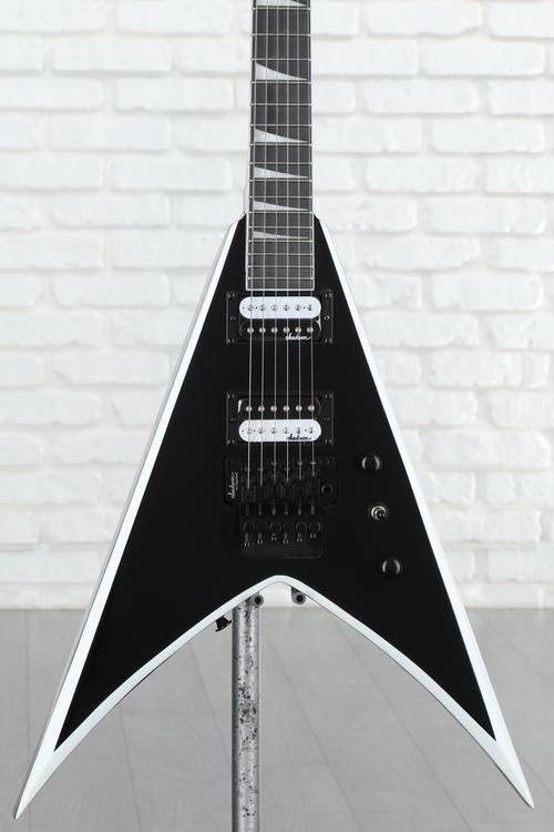 Jackson JS Series King V JS32 - Black with White Bevels | Sweetwater