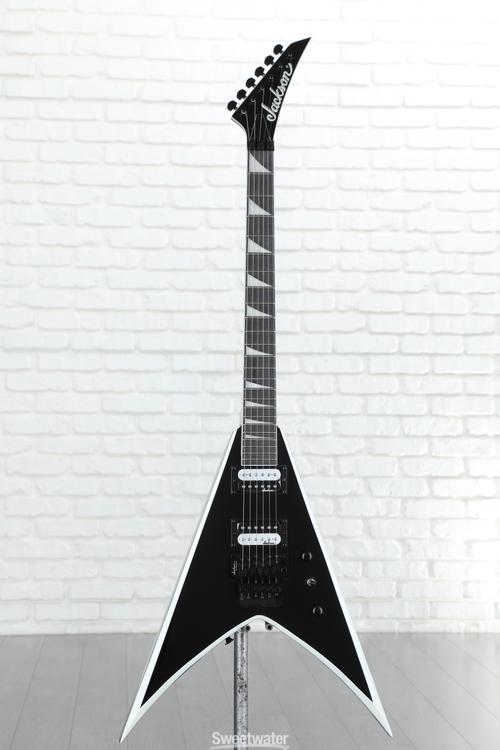 Jackson JS Series King V JS32 - Black with White Bevels | Sweetwater
