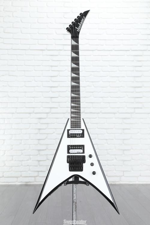 Jackson JS Series King V JS32 - White with Black Bevels | Sweetwater