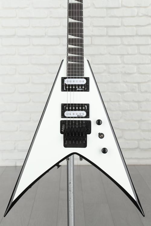 Jackson JS Series King V JS32 - White with Black Bevels | Sweetwater