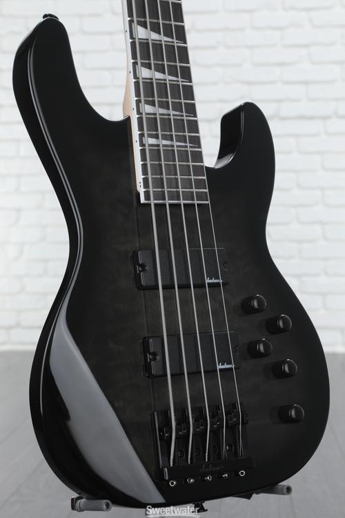 Jackson Concert Bass JS3VQ - Transparent Black | Sweetwater