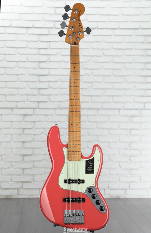 Fender Player Plus Active Jazz Bass V Fiesta Red With Maple