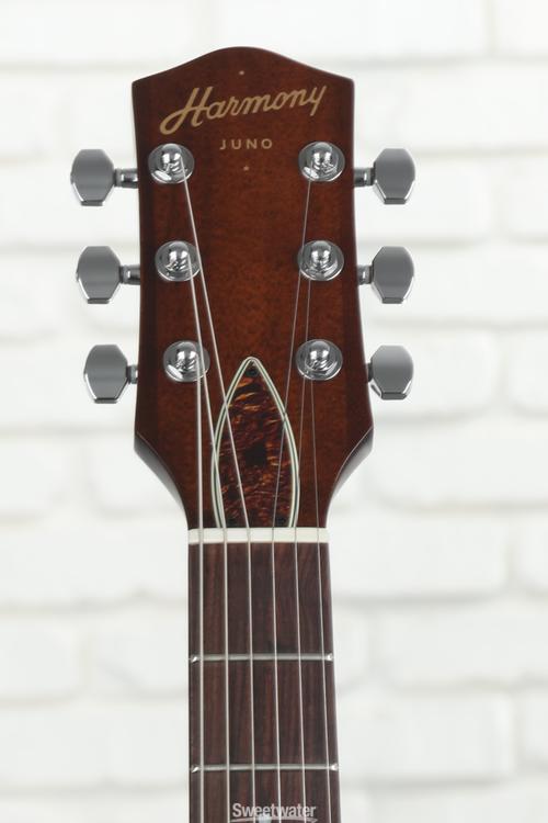 Harmony "Factory Special" Juno Standard Electric Guitar - Fiesta Red ...