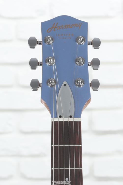 Harmony Jupiter Thinline Semi-hollowbody Electric Guitar - Sky Blue ...
