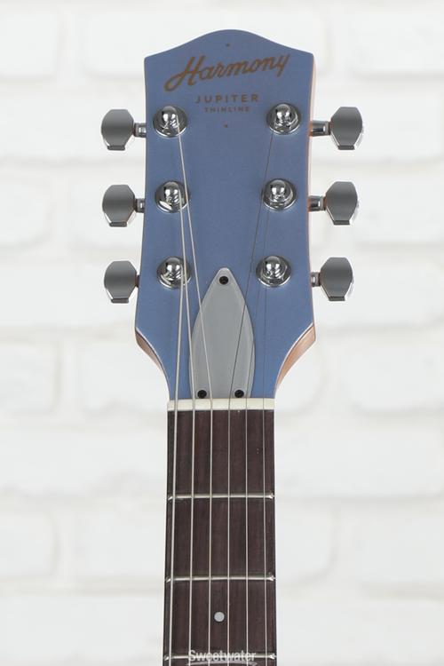 Harmony Jupiter Thinline Semi-hollowbody Electric Guitar - Sky Blue ...