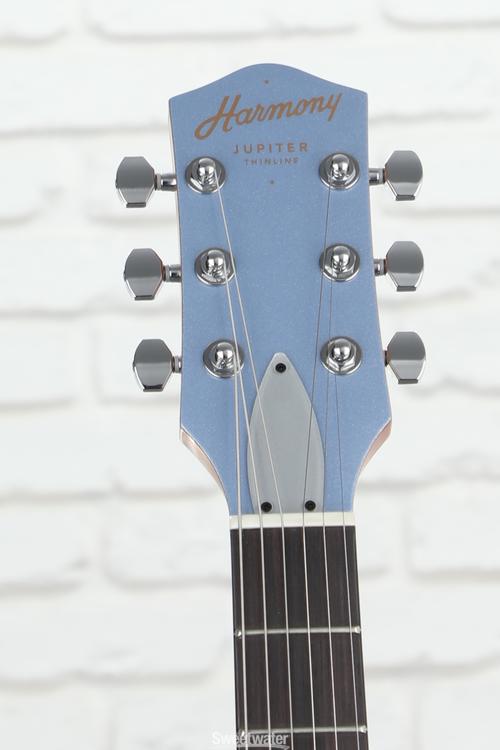 Harmony Jupiter Thinline Semi-hollowbody Electric Guitar - Sky Blue ...