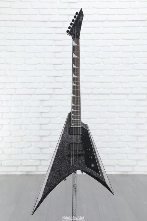 ESP LTD KH-V Kirk Hammett Signature Electric Guitar - Black Sparkle ...
