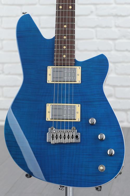 Reverend Kingbolt RA Electric Guitar - Transparent Blue | Sweetwater