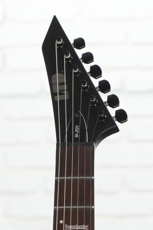 ESP LTD M-201 HT Electric Guitar - Black Satin | Sweetwater
