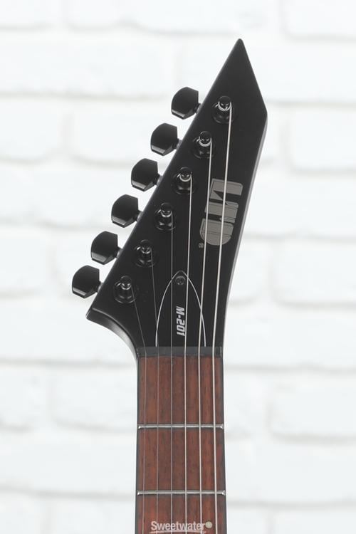 ESP LTD M-201 HT Left-handed Electric Guitar - Black Satin | Sweetwater
