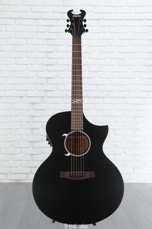 Schecter Machine Gun Kelly Acoustic-electric Guitar - Satin Black ...