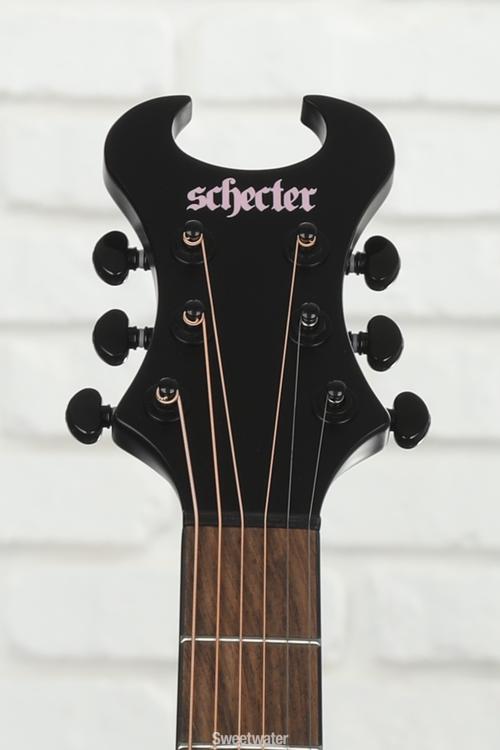 Schecter Machine Gun Kelly Acoustic-electric Guitar - Satin Black ...