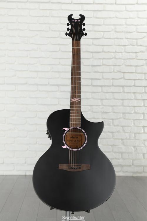 Schecter Machine Gun Kelly Acoustic-electric Guitar - Satin Black ...