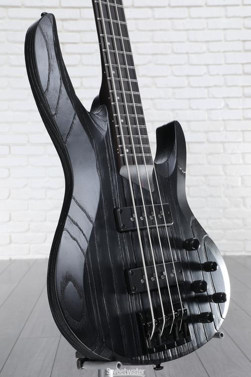 ESP LTD Signature Mike Leon B-4 Bass Guitar - Black Blast | Sweetwater