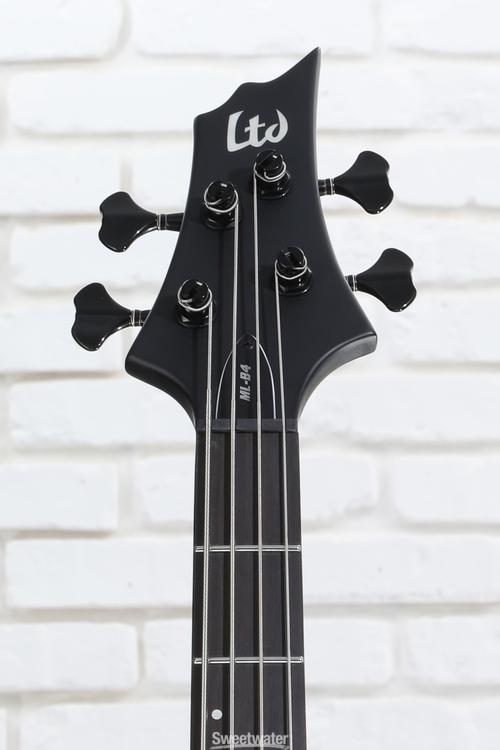 ESP LTD Signature Mike Leon B-4 Bass Guitar - Black Blast | Sweetwater