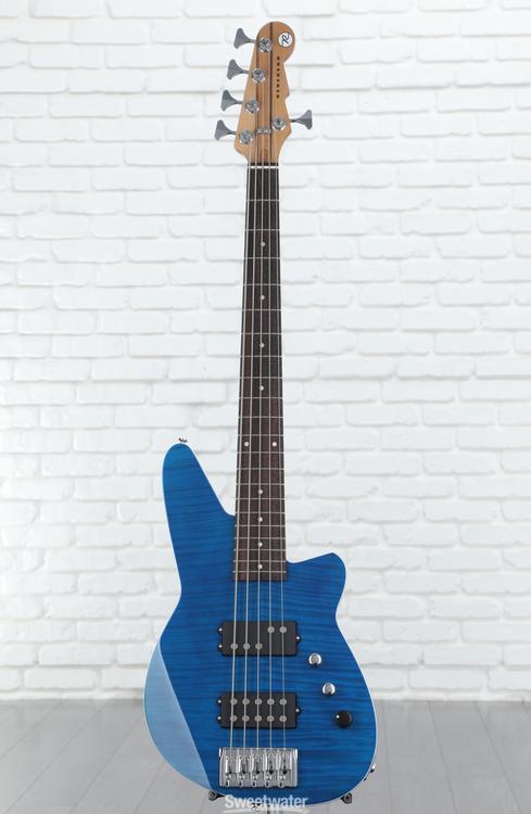 Reverend Mercalli 5 FM 5-string Bass Guitar - Transparent Blue | Sweetwater
