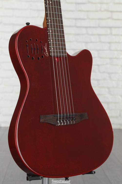 Godin Multiac Mundial Nylon Acoustic-electric Guitar - Aztek Red ...