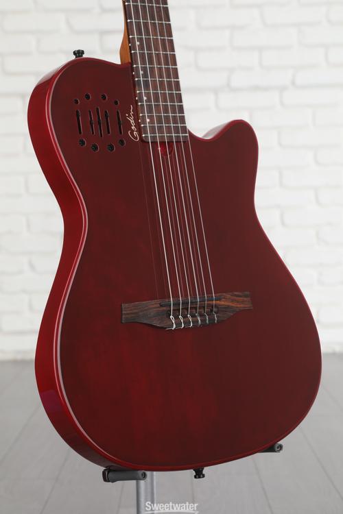 Godin Multiac Mundial Nylon Acoustic-electric Guitar - Aztek Red ...