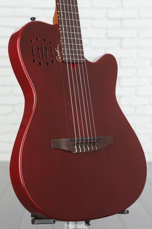 Godin Multiac Mundial Nylon Acoustic-electric Guitar - Aztek Red ...