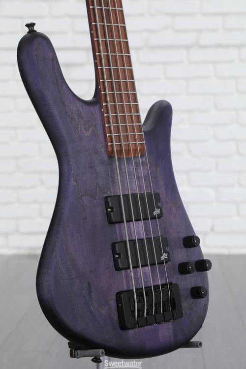 Spector USA NS-5 5-string Bass Guitar - Purple Stain, Sweetwater Exclusive