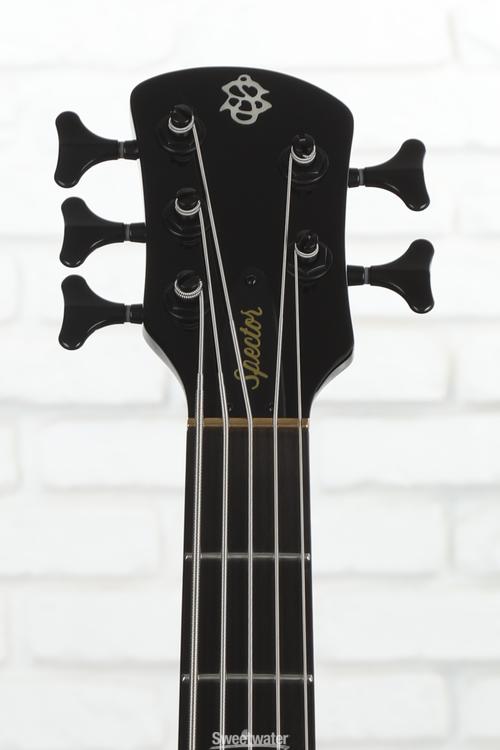 Spector NS Ethos High Performance 5 Bass Guitar - Solid Black Gloss ...