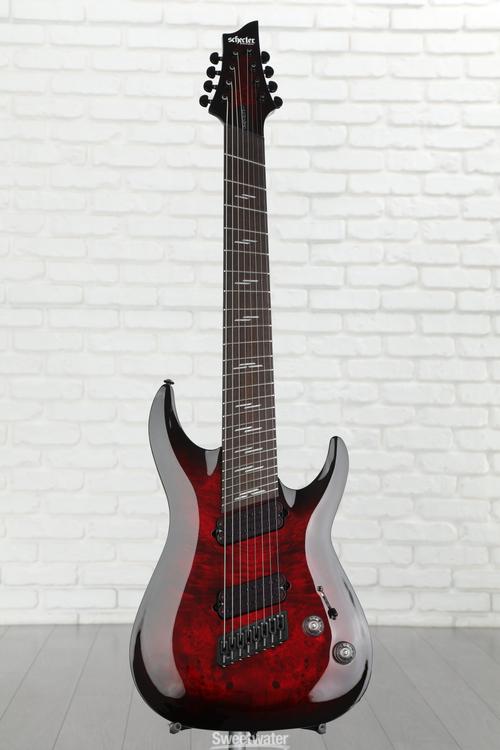 Schecter Omen Elite-8 Multiscale 8-string Electric Guitar - Black ...