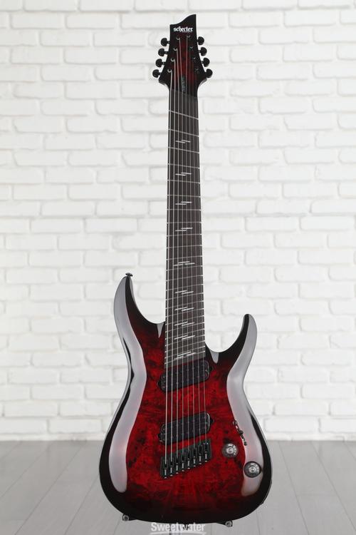 Schecter Omen Elite-8 Multiscale 8-string Electric Guitar - Black ...