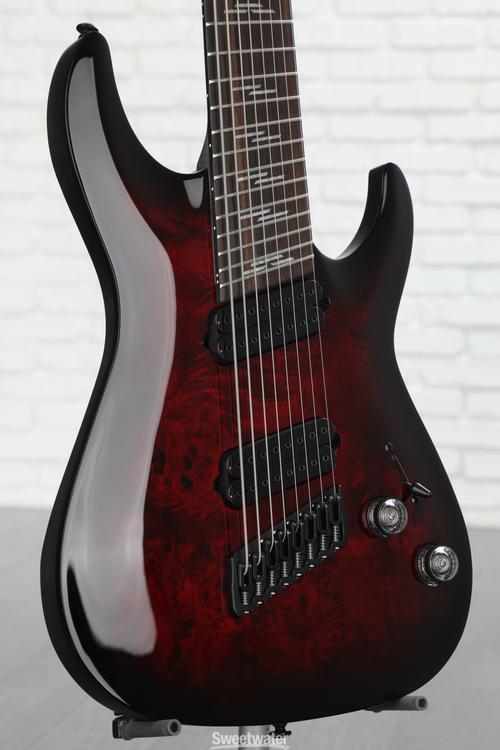 Schecter Omen Elite-8 Multiscale 8-string Electric Guitar - Black ...