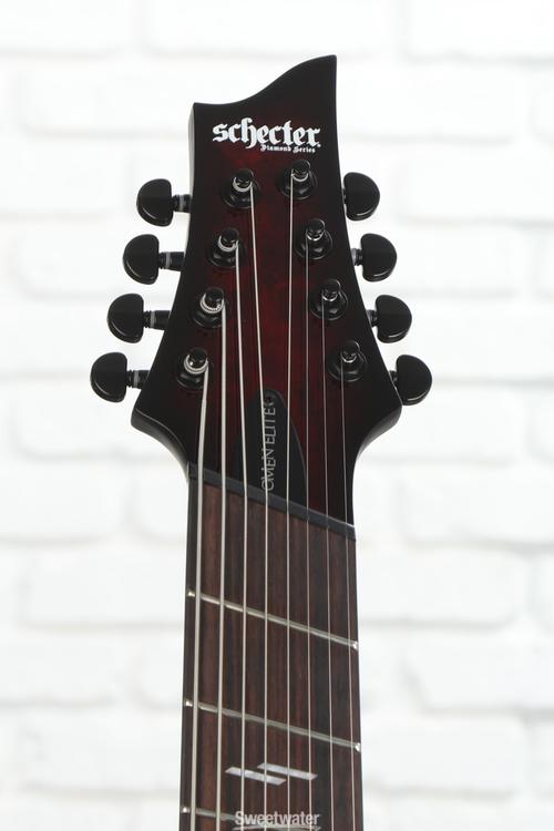Schecter Omen Elite-8 Multiscale 8-string Electric Guitar - Black ...