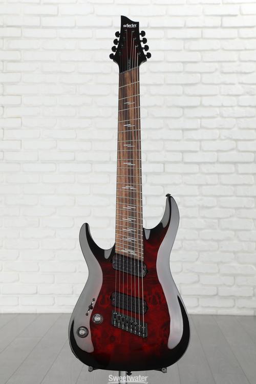Schecter Omen Elite-8 Multiscale Left-handed 8-string Electric Guitar ...