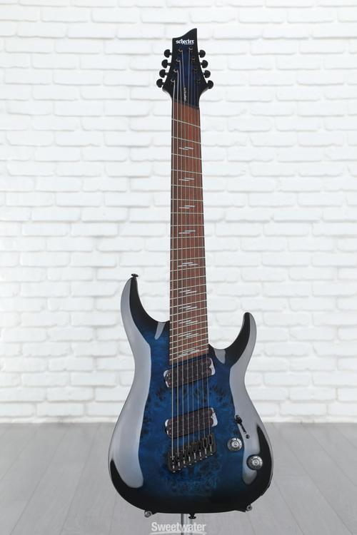 Schecter Omen Elite-8 Multiscale 8-string Electric Guitar - See Through ...