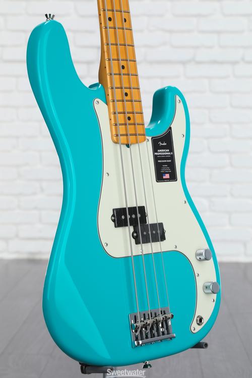 Fender American Professional II Precision Bass - Miami Blue with Maple ...