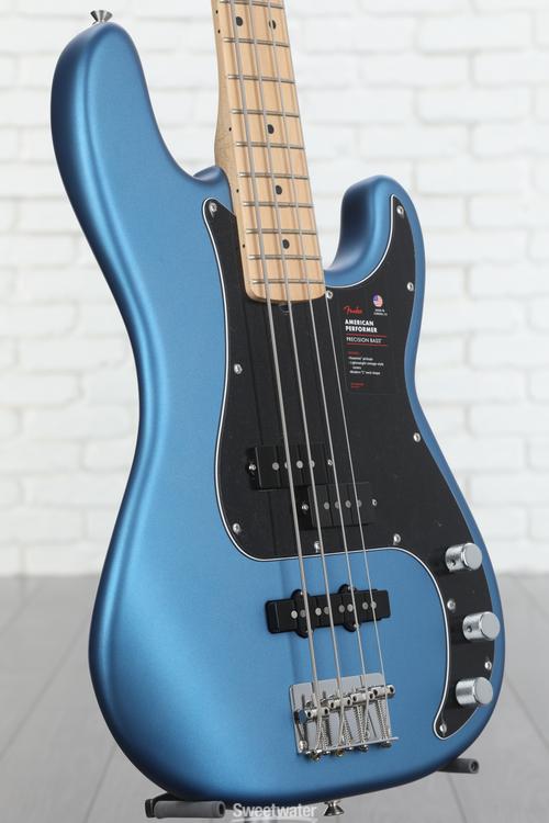 Fender American Performer Precision Bass - Satin Lake Placid Blue with ...