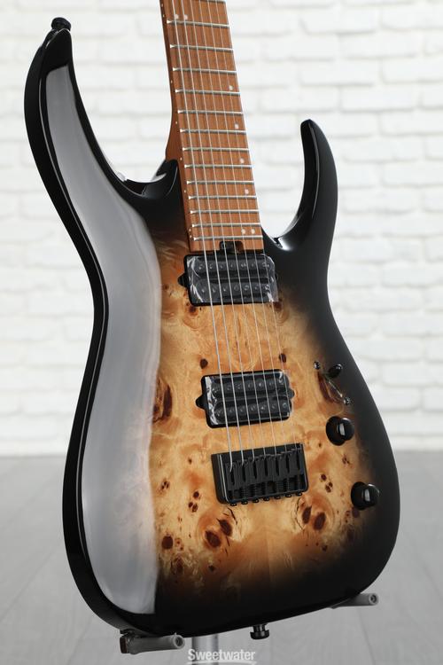 Jackson Signature Misha Mansoor Juggernaut HT7P - Black Burst Burl ...