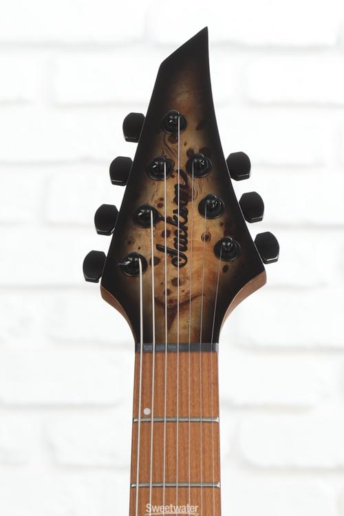 Jackson Signature Misha Mansoor Juggernaut HT7P - Black Burst Burl ...