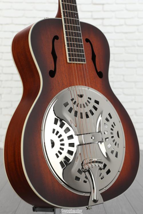 Fender PR-180E Resonator Guitar - Aged Cognac Burst | Sweetwater