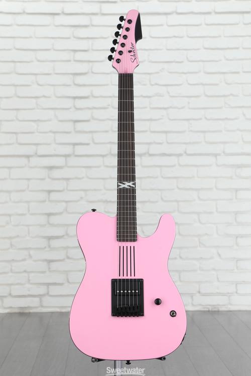 Schecter Machine Gun Kelly Signature PT Electric Guitar - Pink | Sweetwater