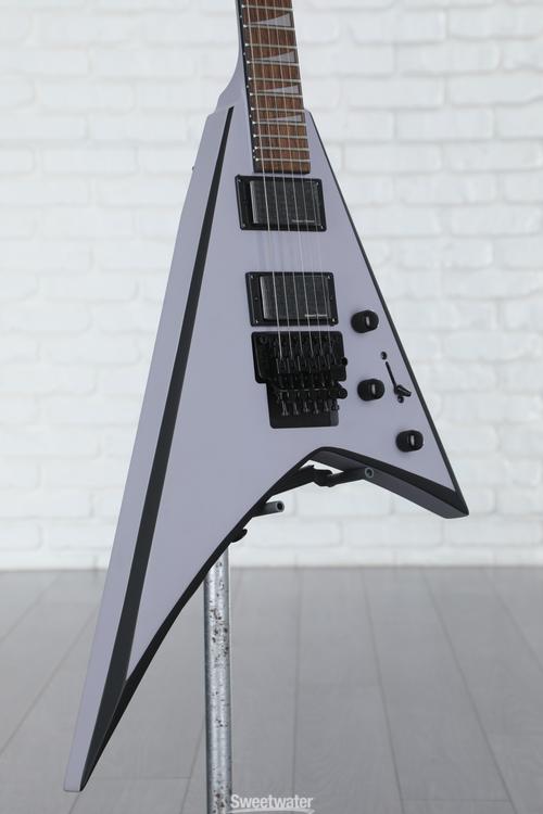 Jackson X Series Rhoads RRX24 - Battle Ship Gray with Black Bevels ...