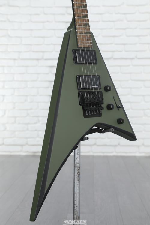 Jackson X Series Rhoads RRX24 - Matte Army Drab with Black Bevels ...