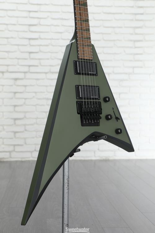 Jackson X Series Rhoads RRX24 - Matte Army Drab with Black Bevels ...