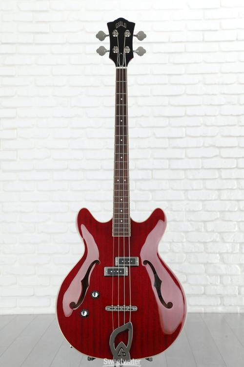 Guild Starfire I Left-handed Bass Guitar - Cherry | Sweetwater