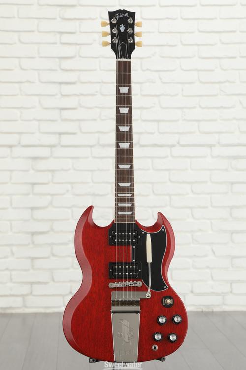 Gibson SG Standard '61 Faded Maestro Vibrola Electric Guitar - Vintage Cherry | Sweetwater
