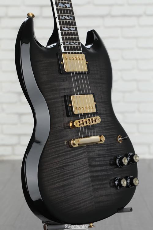 Gibson SG Supreme Electric Guitar - Translucent Ebony | Sweetwater