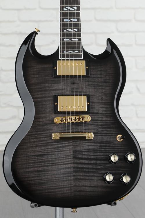 Gibson SG Supreme Electric Guitar - Translucent Ebony | Sweetwater