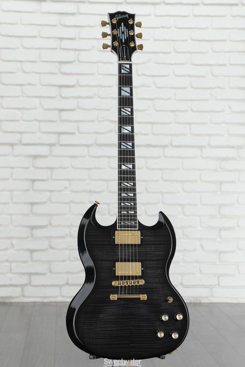 Gibson SG Supreme Electric Guitar - Translucent Ebony | Sweetwater