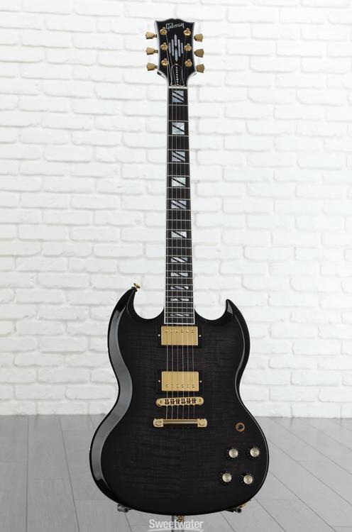 Gibson SG Supreme Electric Guitar - Translucent Ebony | Sweetwater