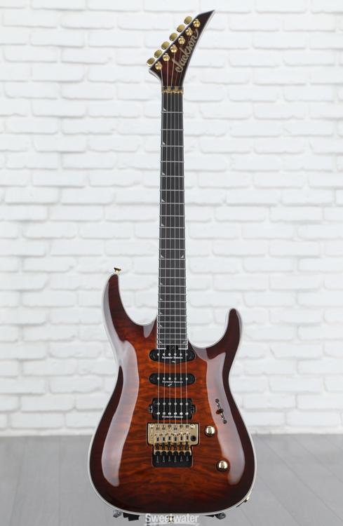 Jackson Pro Plus Series Soloist SLA3Q Electric Guitar - Amber Tiger Eye ...